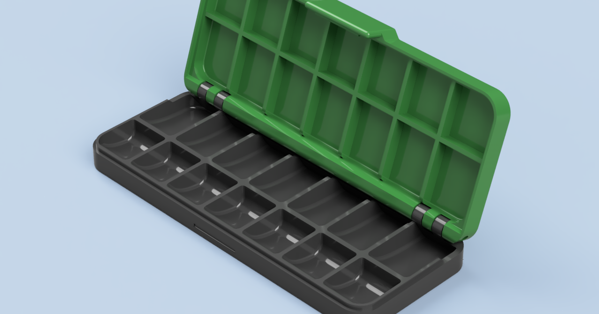Pill Box For A Week 2 Pills A Day Incl Fusion File By Mar Ber