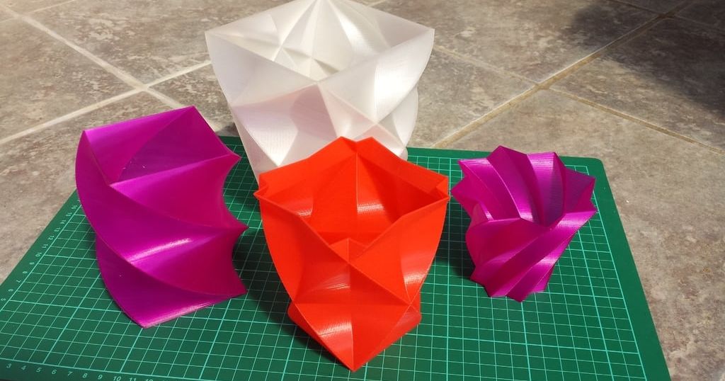 Customizable Star Ellispe Polygon Vase Pen Flower Pot Creator By