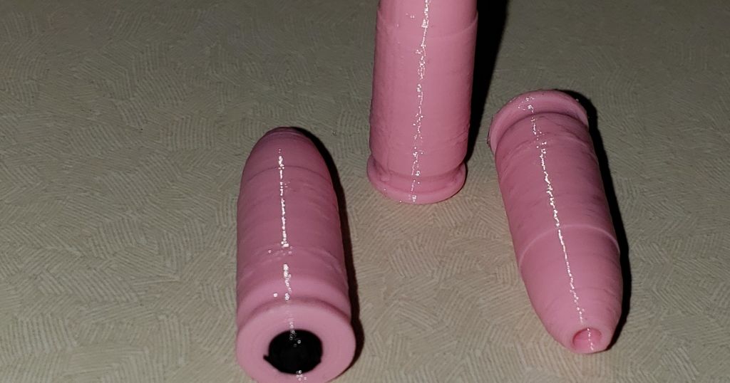 9mm Luger 9x19mm Training Bullet W TPU Firing Pin Cushion By Muchtall