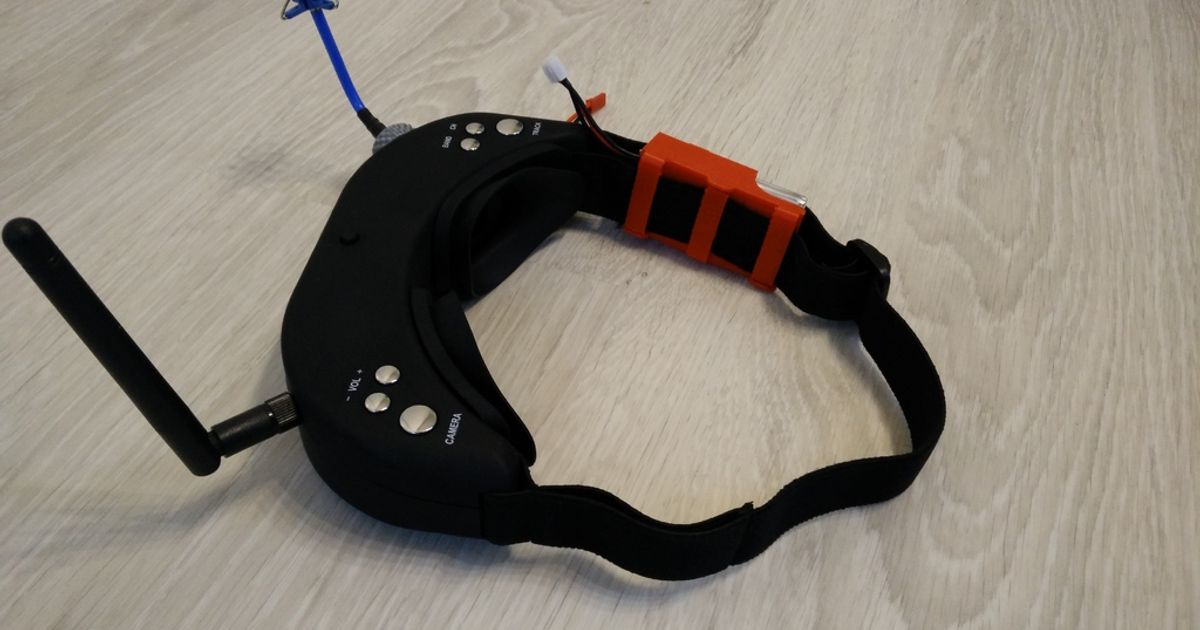Lipo Holder For Skyzone FPV Goggles Now With Fatshark Lipo Support