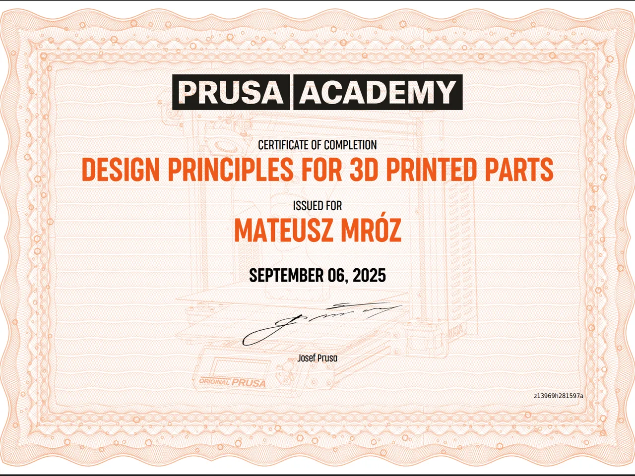 Design Principles for 3D Printed Parts Certificate | Articles ...
