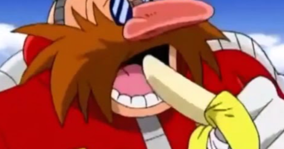Eggman consumes a banana | Printables.com