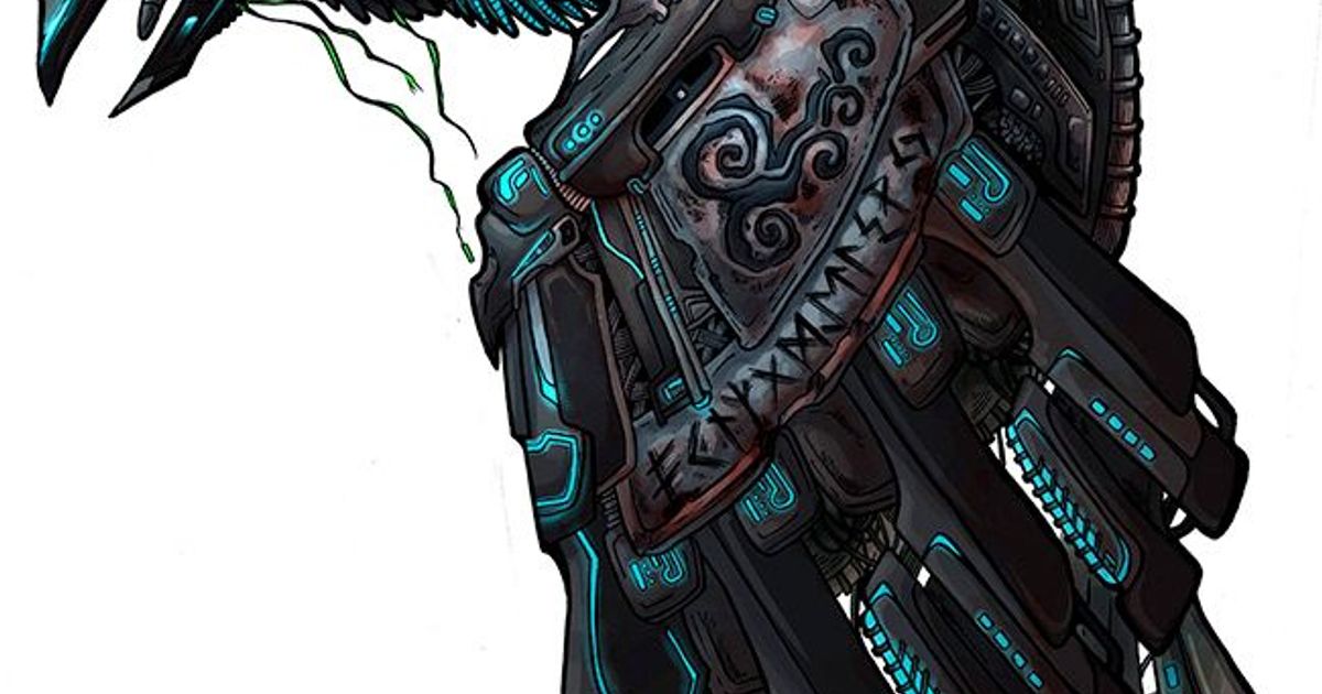 The Cyberpunk Raven | Printables.com