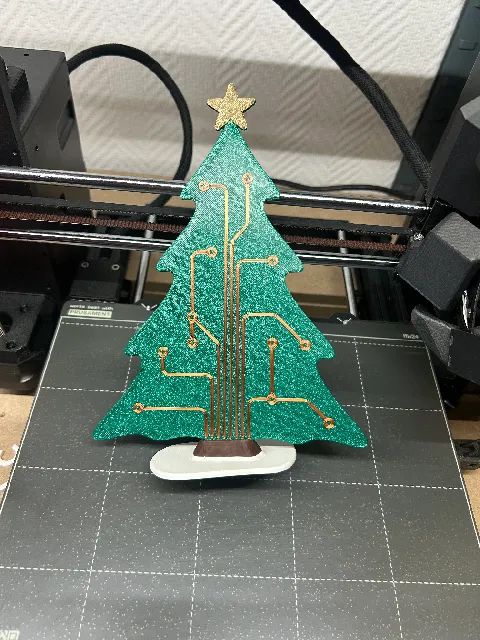 Make of Decorative PCB Christmas tree by Flo T | Download free STL ...
