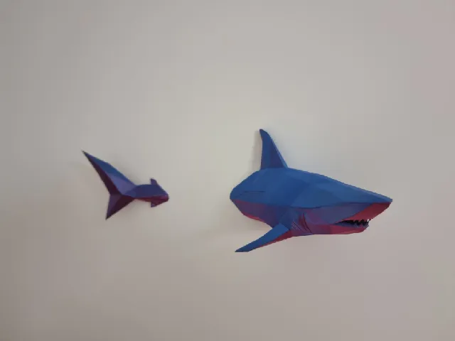 Low Poly Wall Shark by Voxel | Download free STL model | Printables.com