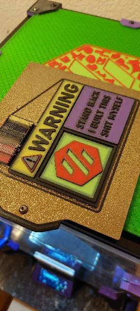 Make of Voron Warning Sign by Paeff | Download free STL model ...