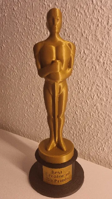Make of Oscar statue by venoe_creations | Download free STL model ...