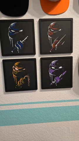 Frame for Ninja turtle Hueforge 200x200 by Dohara | Download free STL ...