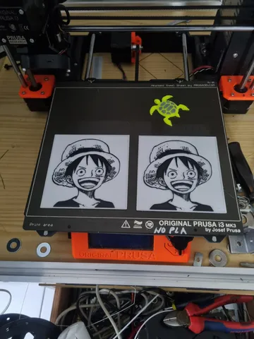 One Piece - Luffy 2D Art by DragonFire 3D Printing | Download free STL ...