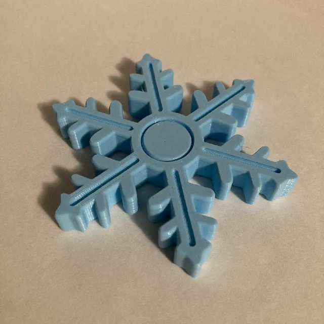 Make of Snowflake Fidget Spinner (Classic Decorated) by TperroneDesign ...