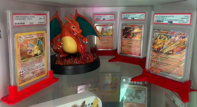 Make of Pokemon card PSA CGC etc slab holder + Ultra magnetic case ...