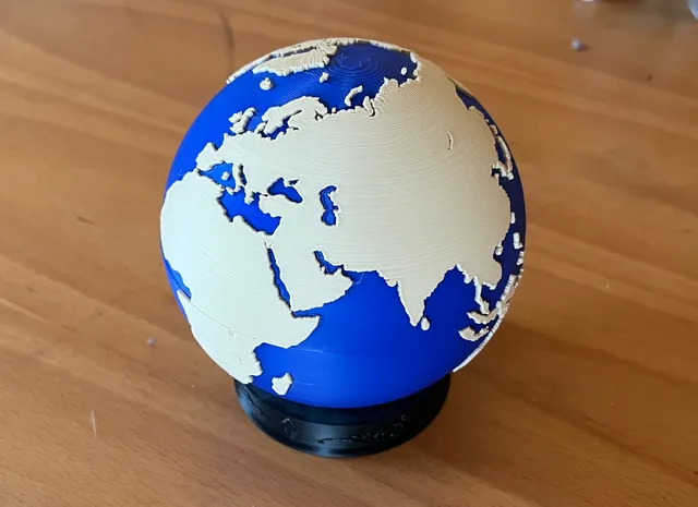 Make of World Globe by Thomas Gabler | Download free STL model ...