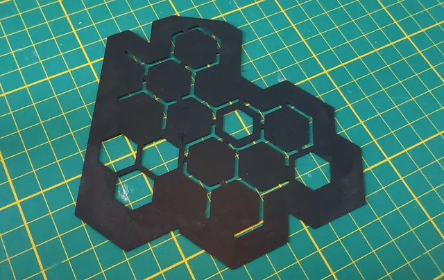 Hex Camo style stencil by JackRabbitNerfer | Download free STL model ...