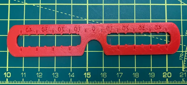 Make of Pupillary distance ruler by Smart3d | Download free STL model ...