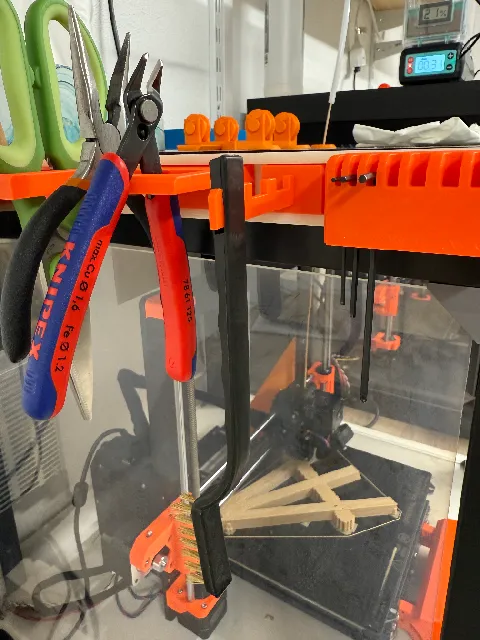 Make of Modular Tool Rail System - wire brushes mount by Joe | Download ...