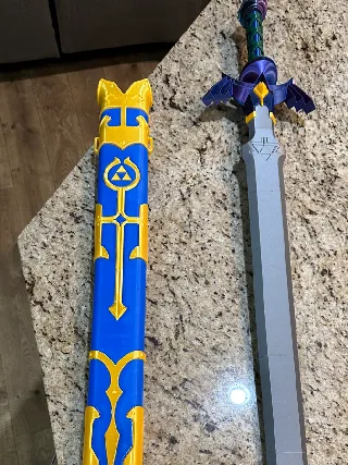 Legend of Zelda Master Sword (BOTW) (TOTK) (Full Scale) por Popandsicle ...