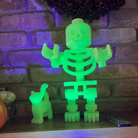 Single Plate Print LEGO Skeleton (4:1) - Improved by maxelman ...