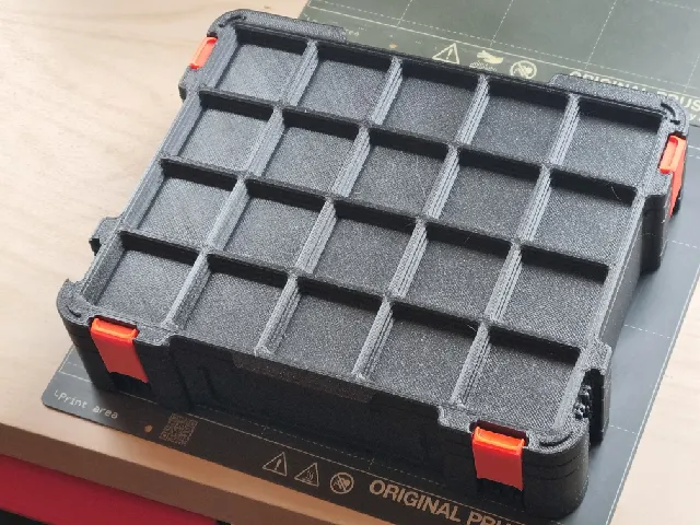 Make of Gridfinity Storage Box by Pred (now parametric) by biggerbeat | Download free STL model ...