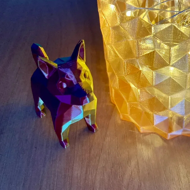 Make of Cute Low Poly Dog by Satyr | Download free STL model ...