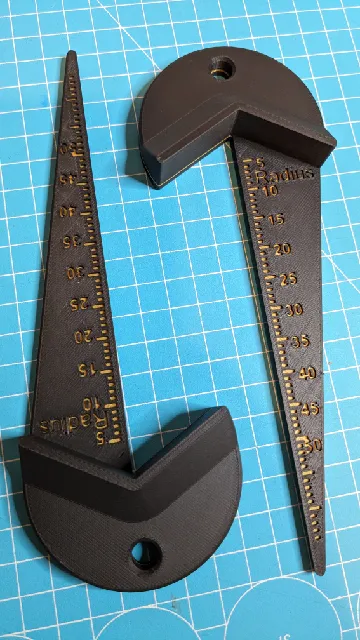 Make of Radius measurement tool and Cylinder center finder. by ...