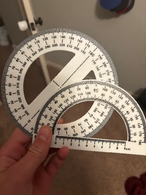 Make of 180 Semi Circular Protractor by Caden's Creations | Download ...