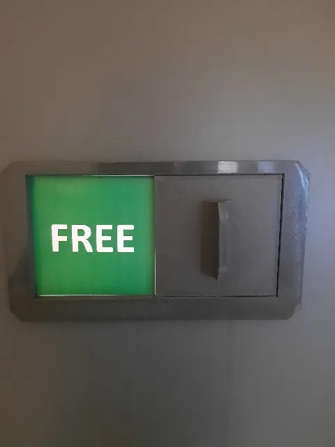 Make of Universal Door Sliding Sign (Free / Busy indicator) by Plezzer ...