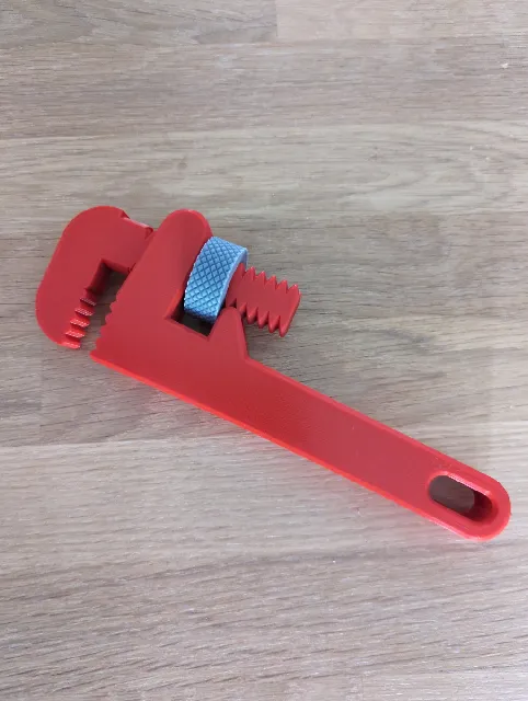Make of Adjustable Pipe Wrench by 3dWalter | Download free STL model ...