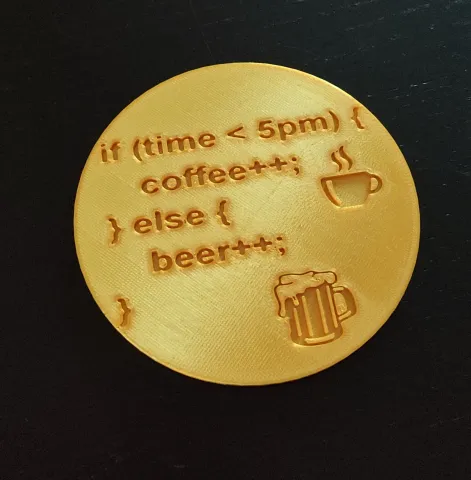 Coaster Coding by Lyam 3D | Download free STL model | Printables.com