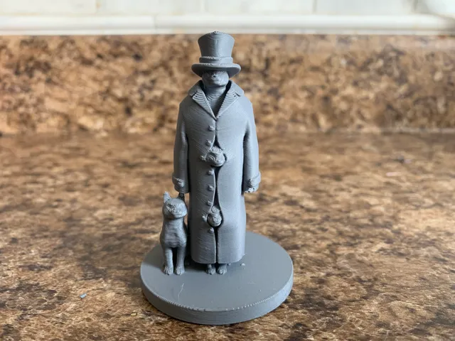 A totally normal commoner with a nice hat ... not a bunch of cats. Nope ...