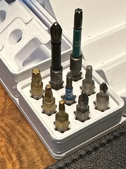 Make of Gridfinity LITE - Perfect Fit Hex Bit Block by Andreas Fink ...