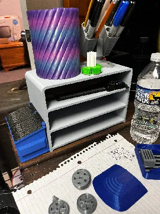 Desk Tidy Shelves by Veco | Download free STL model | Printables.com