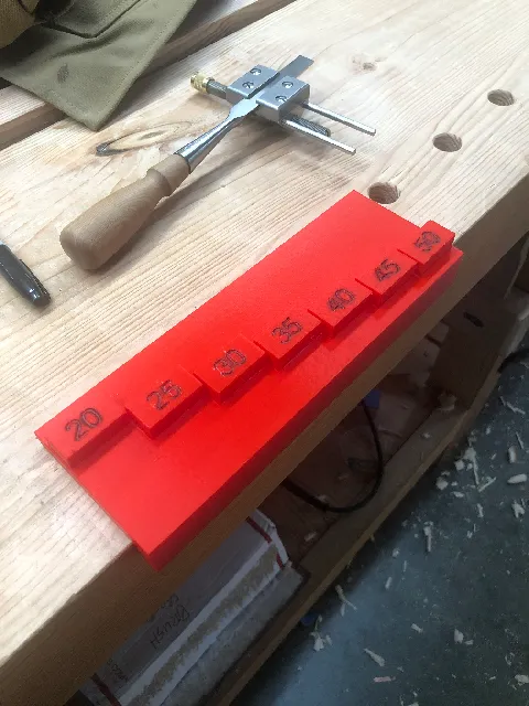 Make of Angle Setting Jig for Lie-Nielson Honing Guide by K-WA ...