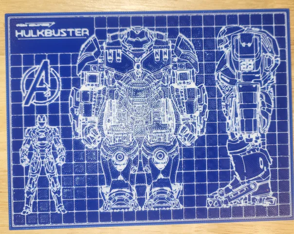 marvel hulkbuster blueprint by cruse2382 | Download free STL model ...