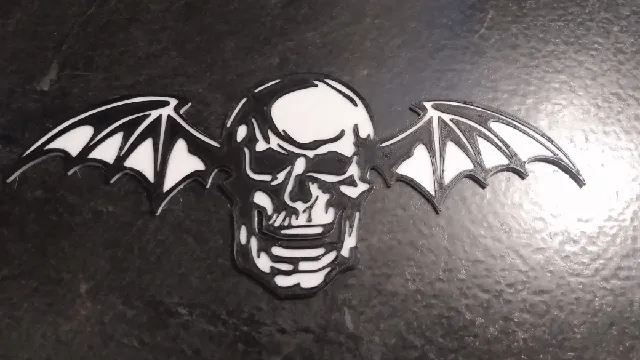 Make of Avenged Sevenfold Deathbat Logo Wall Decor by TurboSWAT925 ...