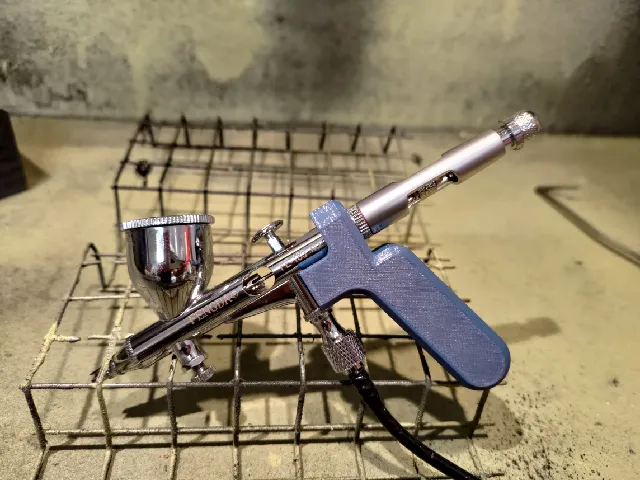 Make of iwata airbrush pistol-grip handle by Saphir | Download free STL ...