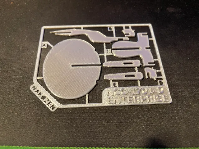 Make of NCC-1701-D Enterprise Kit Card by Rob F | Download free STL ...