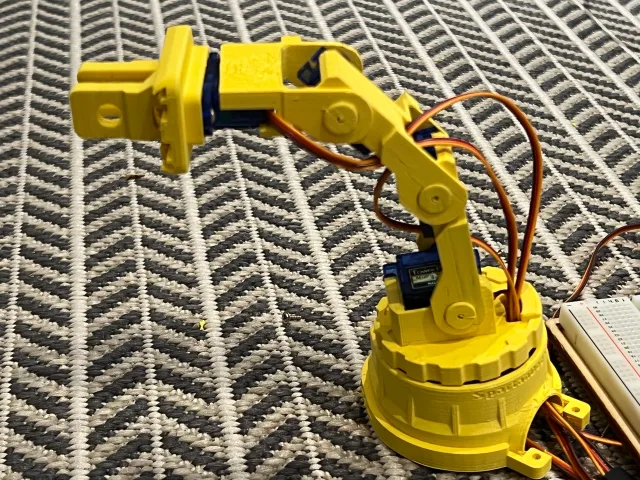 Mini Robot Arm by rayjizza | Download free STL model | Printables.com
