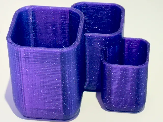 Make of Overlapping Pen Cup by tekmaven | Download free STL model ...
