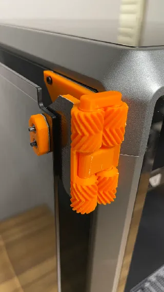 Creality K1 & K1 Max Door Hinges Geared Print in Place by Mordiev | Download free STL model ...