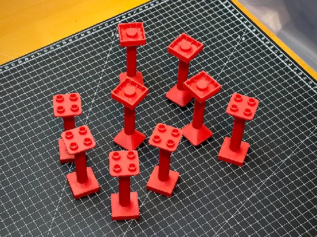 Make of 🏛 Lego DUPLO pillars by average3D | Download free STL model ...