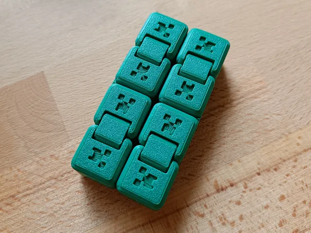 Minecraft Creeper Infinity Cube by FightTheFoo | Download free STL ...