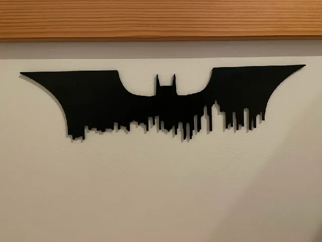 Batman and Gotham City Skyline - Wall Art by AlexT | Download free STL ...