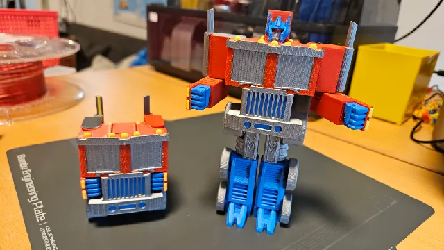 Make of Optimus Prime Print in Place by jires | Download free STL model ...