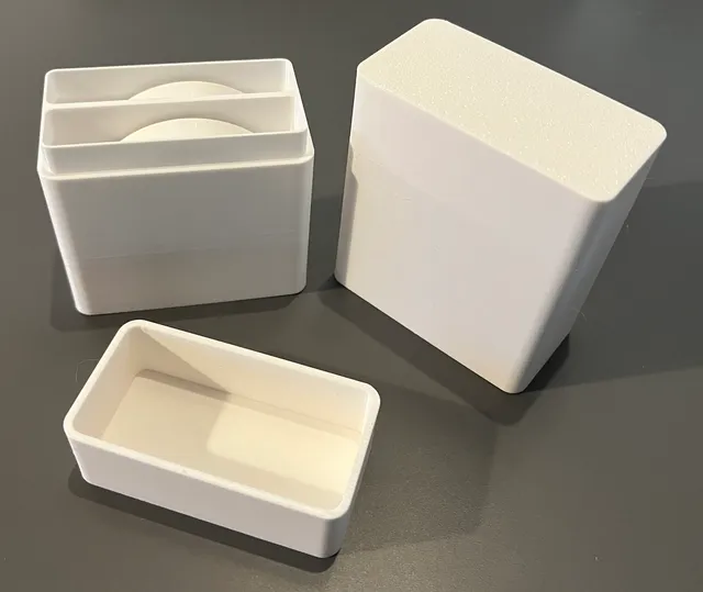 Make of Parametric Box With Compartments (OpenSCAD) by davidmenges ...