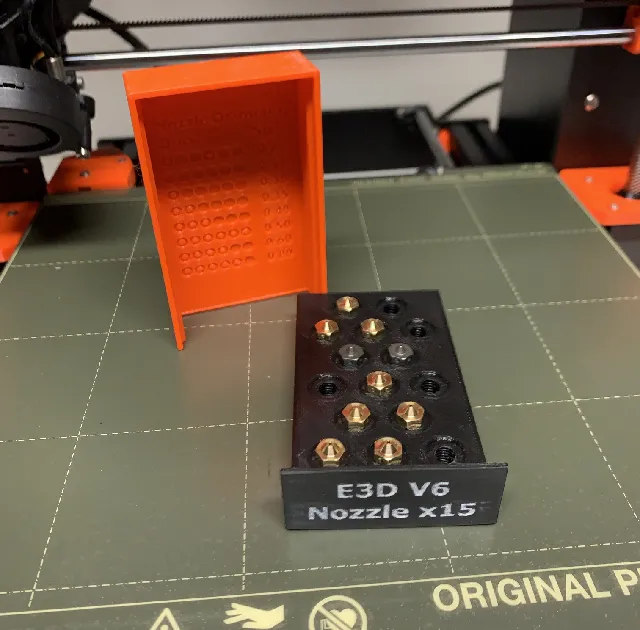 Make of E3D Nozzle Box by steffanders | Download free STL model ...