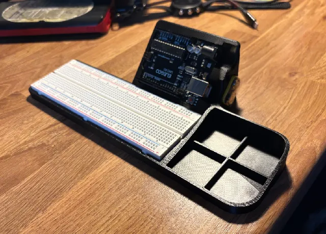 Make of Breadboard Arduino Uno Holder by StringsIV | Download free STL ...