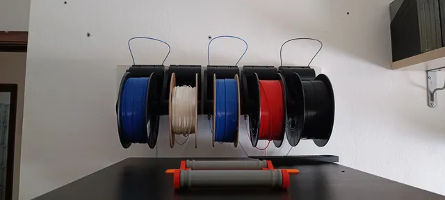 Filament wall mount with MMU buffer V3 by Monty | Download free STL ...