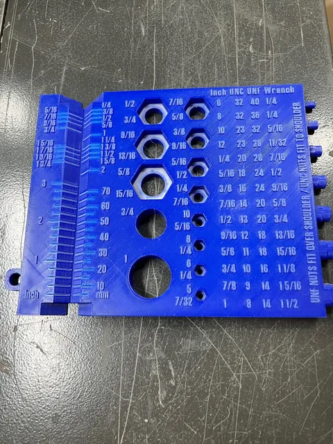 Make of Inch Measuring Tool for Screws, Nuts, Bolt Heads, Wrenches ...
