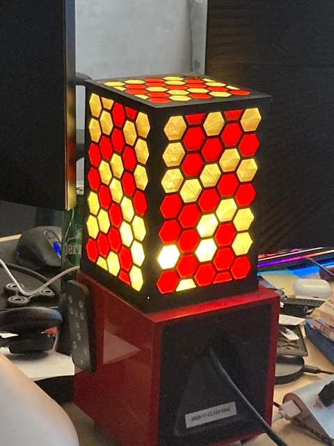 Make of Hex Table Lamp by Pogues | Download free STL model | Printables.com