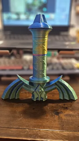 Telescoping Master Sword with replaceable blade by GeoPrints13 ...